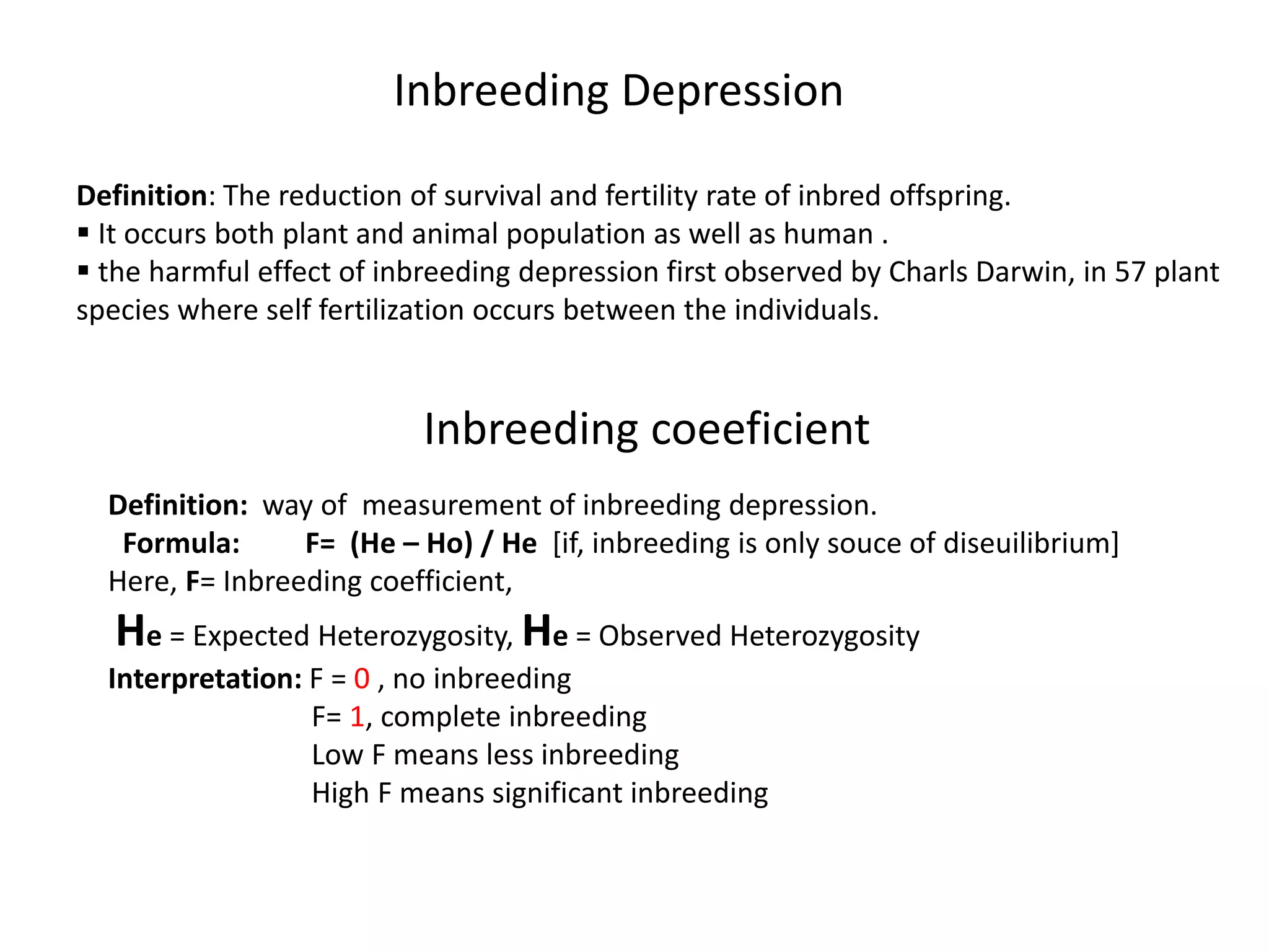 Inbreeding | PPTX