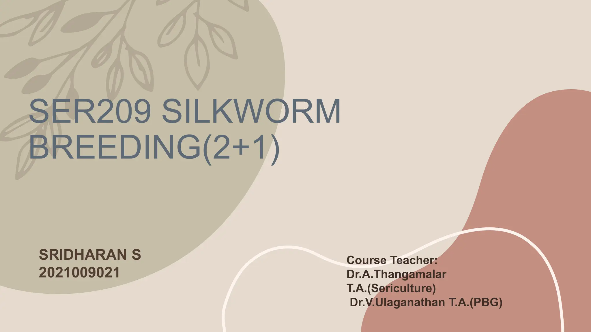 Inbreeding Methods Of The Mulberry Pptx Infertility Reproductive