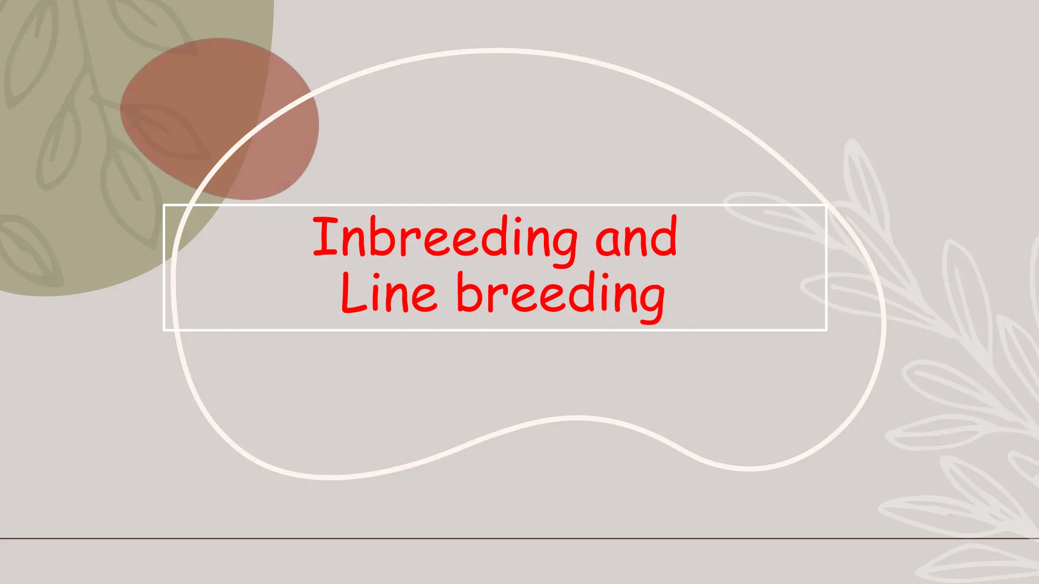 Inbreeding Methods Of The Mulberry Pptx Infertility Reproductive