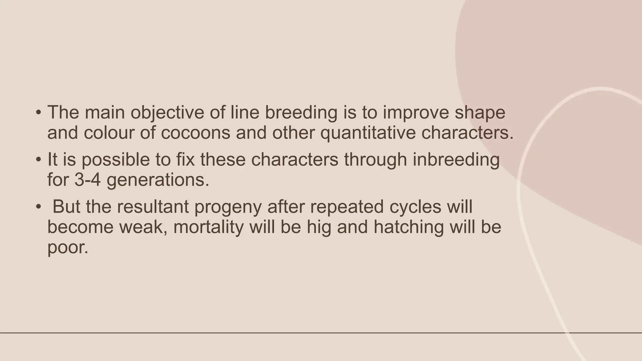 inbreeding methods of the mulberry .pptx | Infertility | Reproductive ...