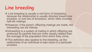 inbreeding methods of the mulberry .pptx | Infertility | Reproductive ...