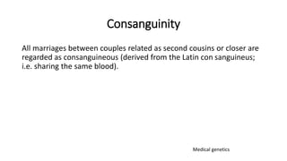 Inbreeding and congenital heart disease | PPTX
