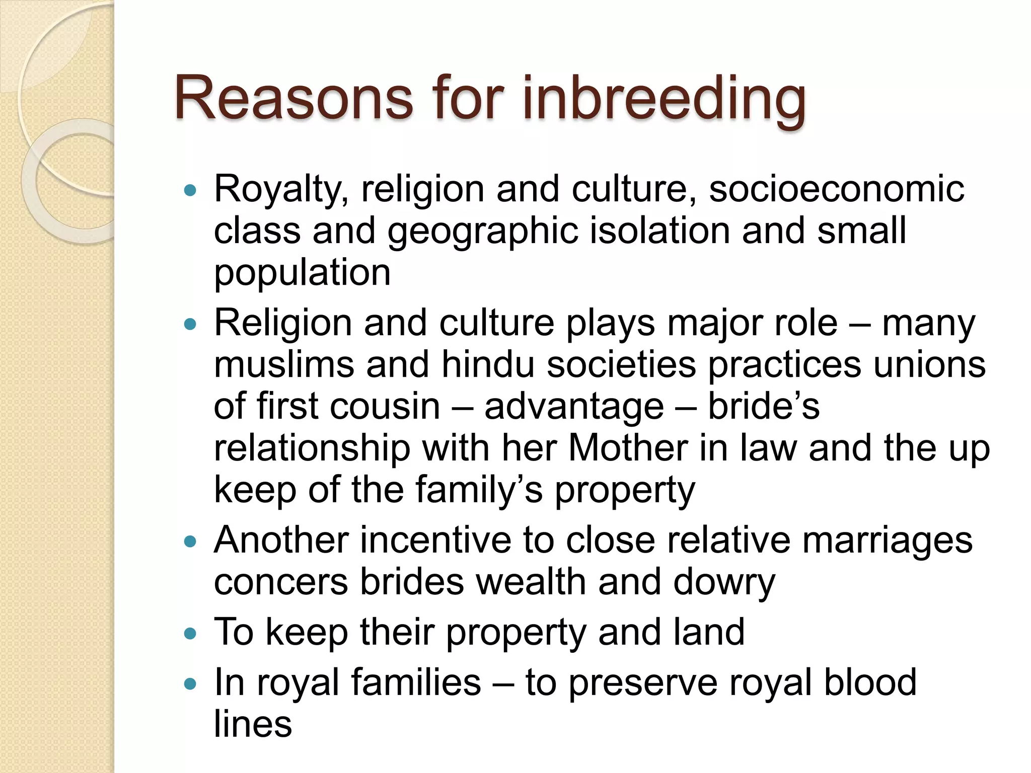 Inbreeding and outbreeding | PPTX