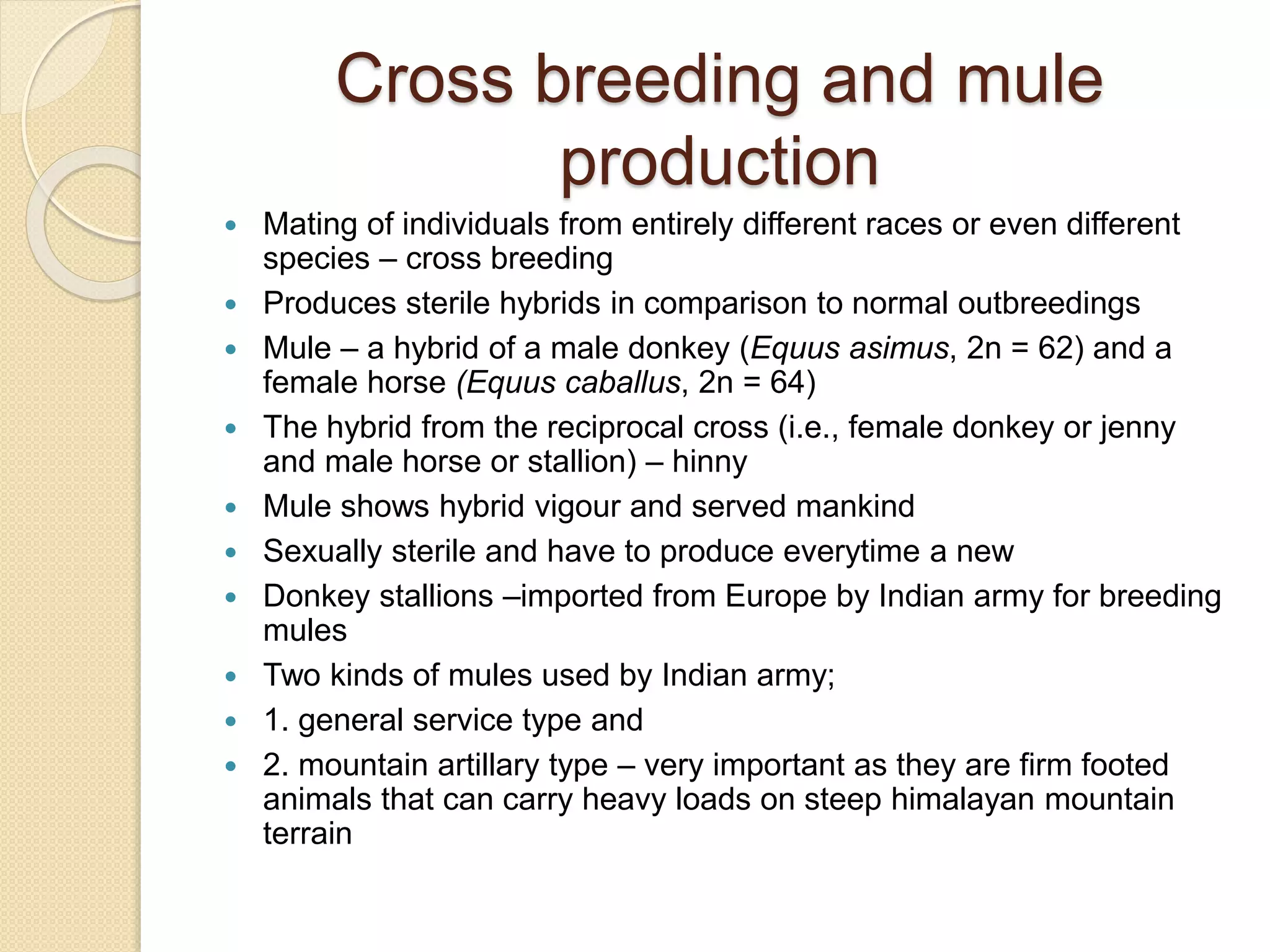 Inbreeding and outbreeding | PPTX