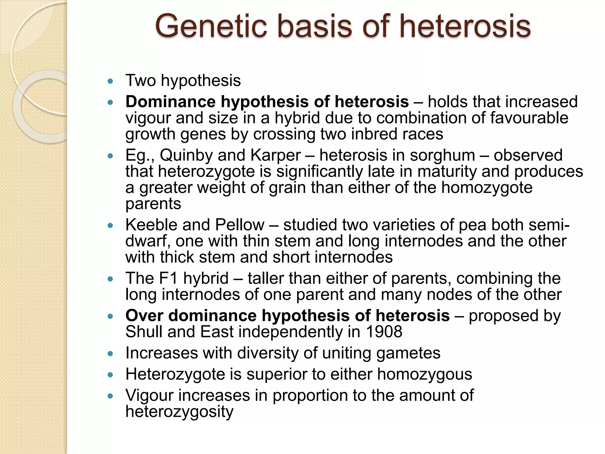 Inbreeding and outbreeding | PPTX