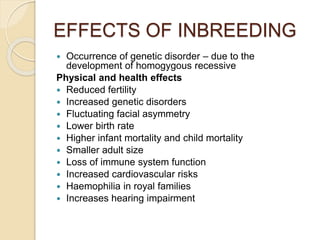 Inbreeding and outbreeding | PPTX