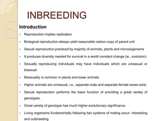Inbreeding and outbreeding | PPTX