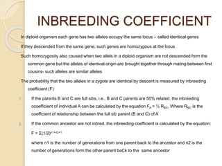 Inbreeding and outbreeding | PPTX | Genealogy and Ancestry | Hobbies ...
