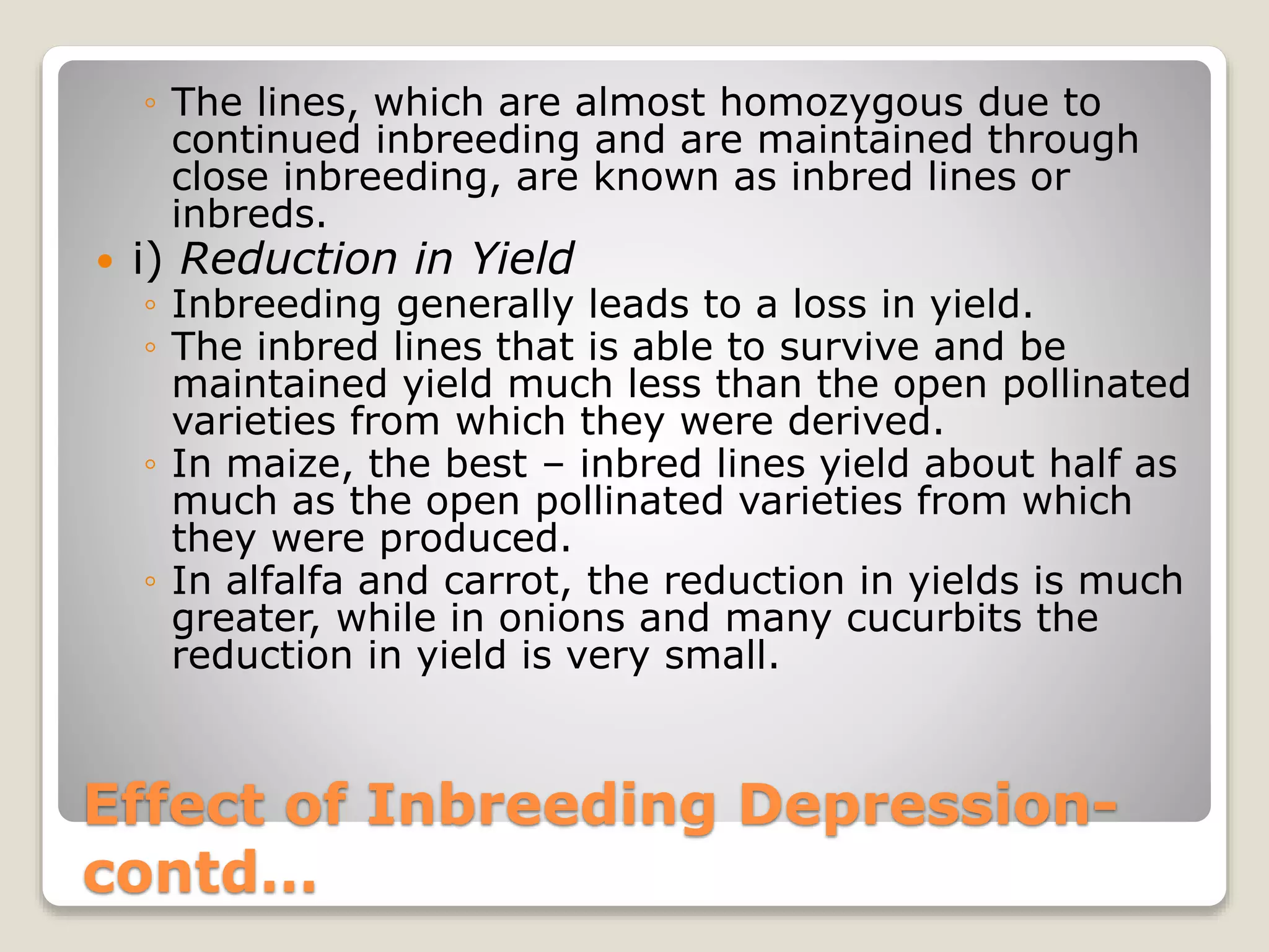 Inbreeding and inbreeding depression | PPTX