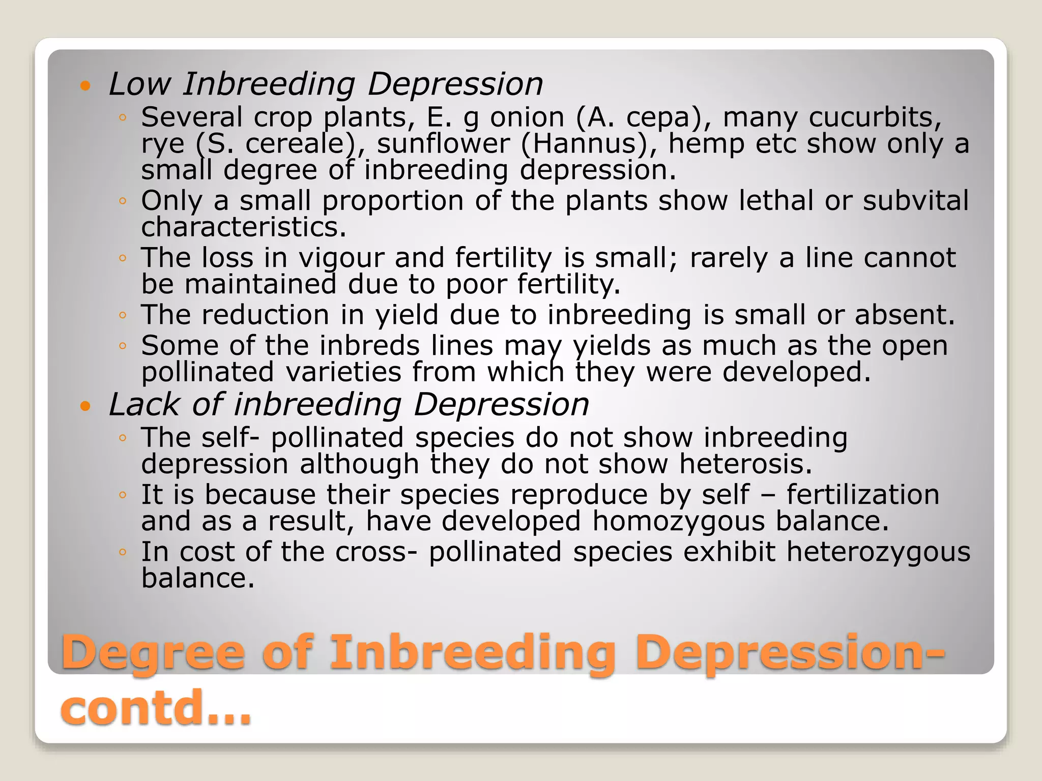 Inbreeding and inbreeding depression | PPTX