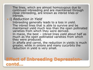 Inbreeding and inbreeding depression | PPTX
