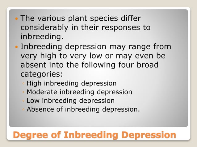 Inbreeding and inbreeding depression | PPTX