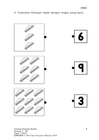 soalan linus matematik tahun 1 untuk murid lemah | PDF