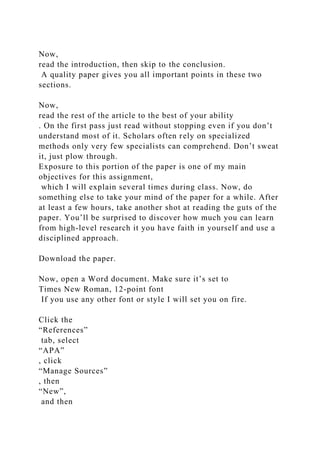 In bullet point format, summarize the main points of the article.docx