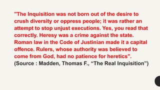 INQUISITION: MYTHS AND FACTS APOLOGETICS | PPTX