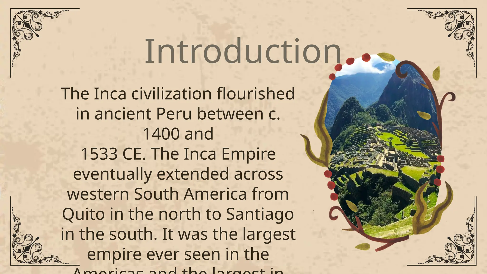 incan civilization powerpoint presentation | PPTX
