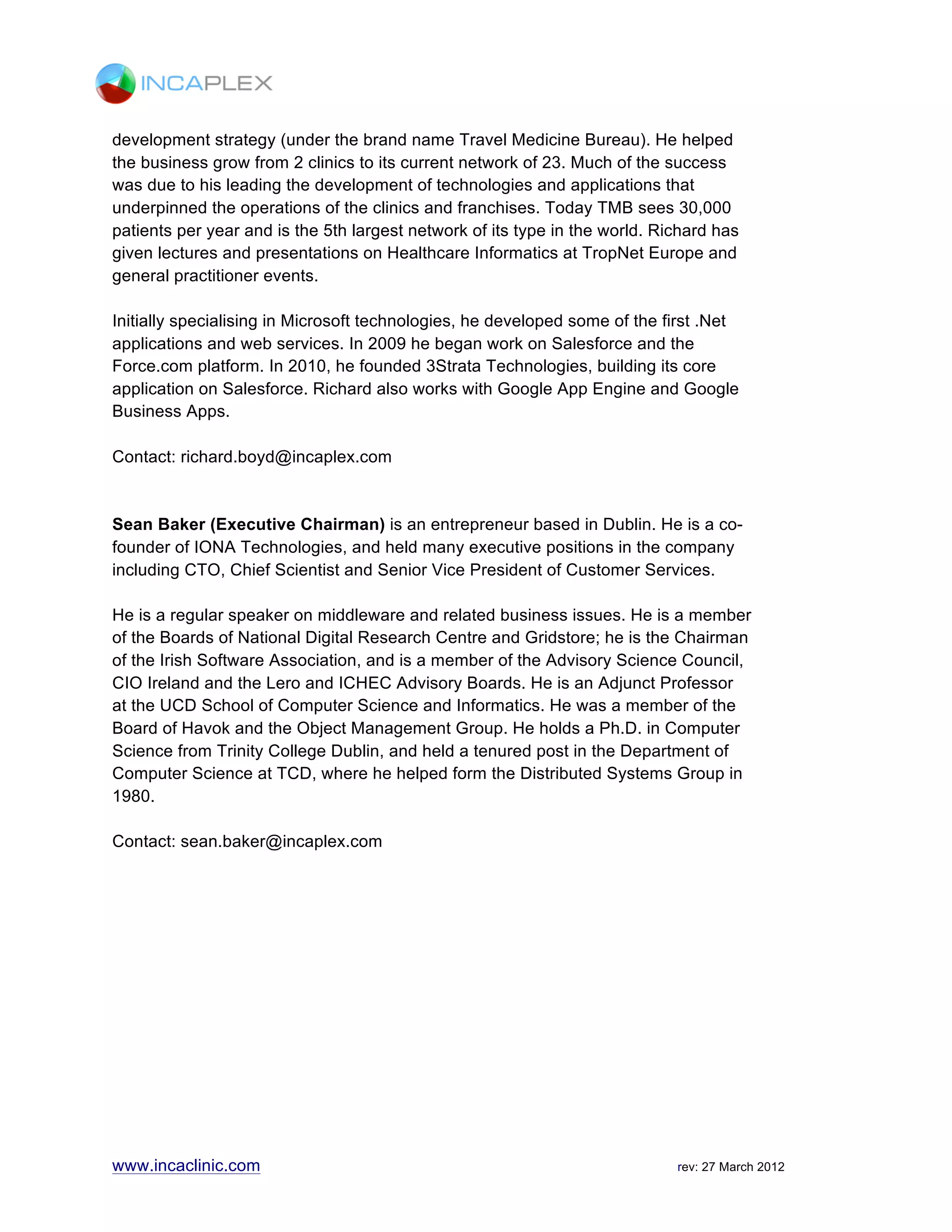 Inca Clinic Product Brochure | PDF