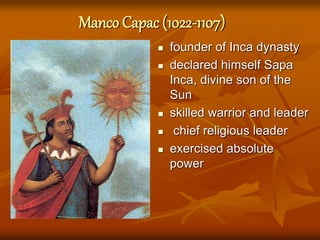 Inca empire powerpoint | PPT | Religion & Spirituality