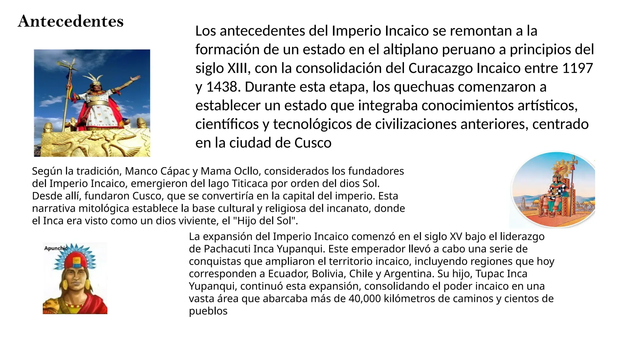 el imperio incaico o tawantinsuyo 1438-1435 | PPT