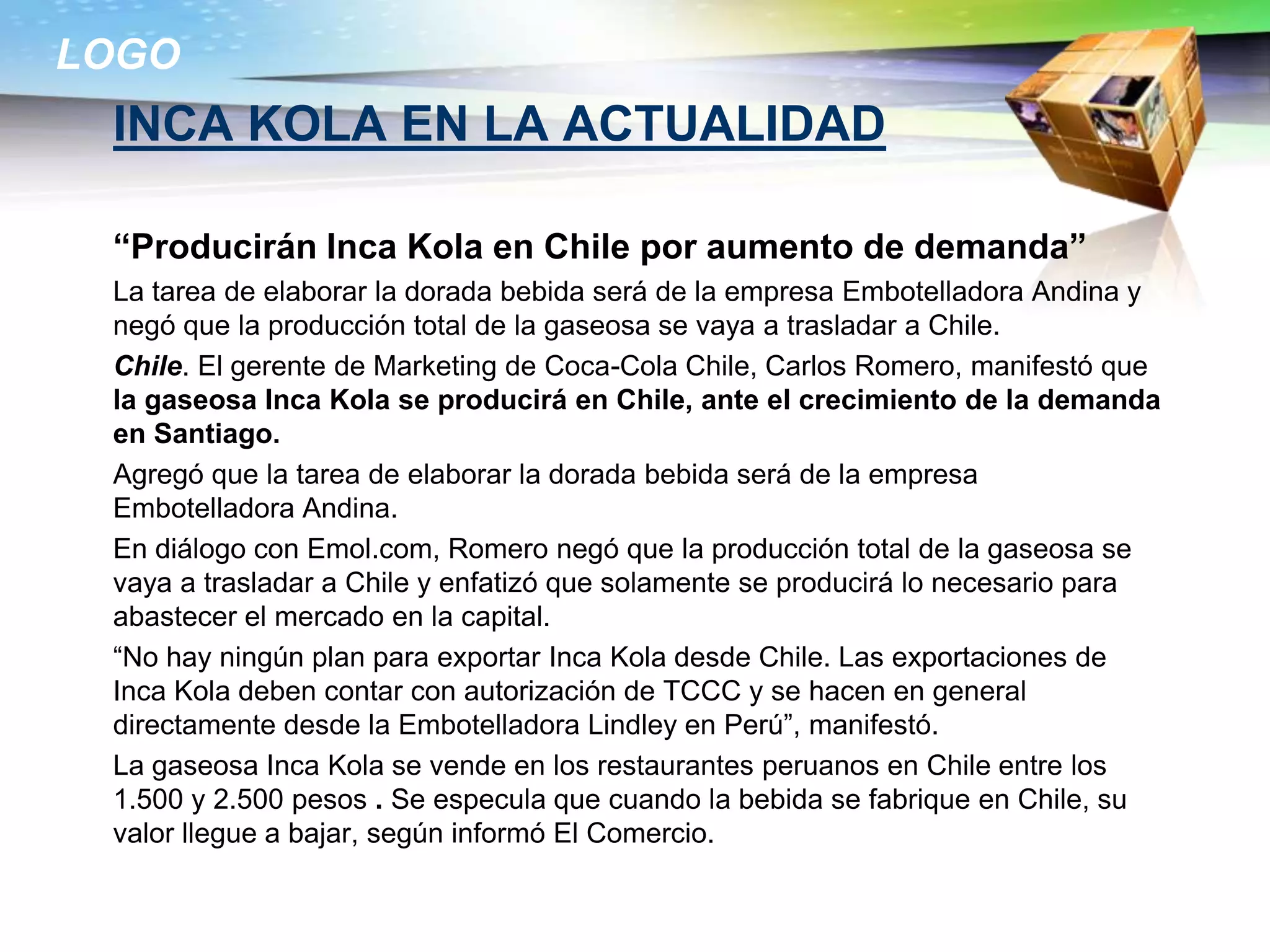 Inca kola | PPTX