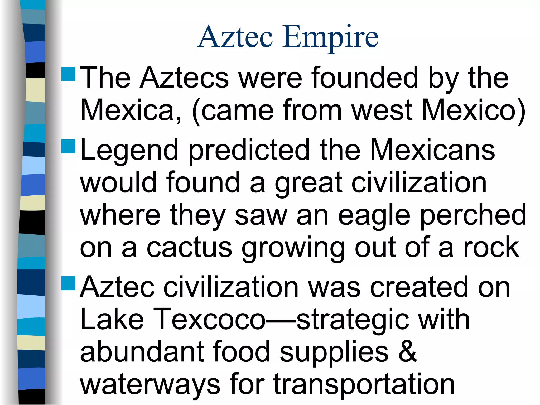 AMERICAN CIVILIZATIONS: INCA, MAYA AND AZTEC | PPT