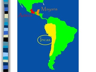 Aztecs And Mayans Map