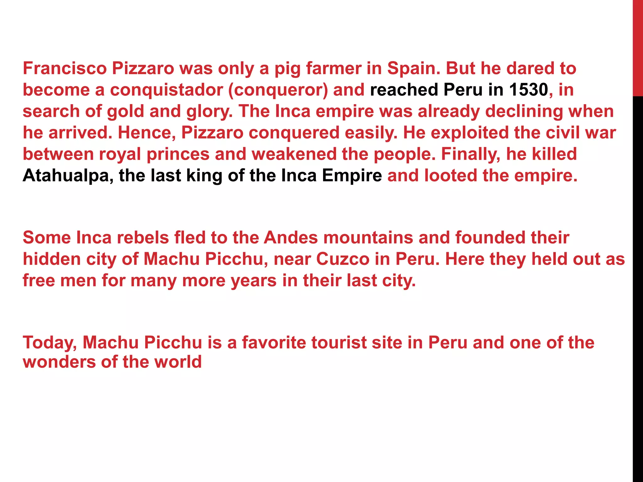 Ancient Civilizations : Inca | PPTX
