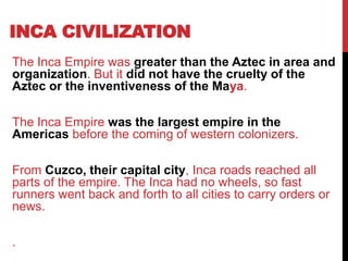 Inca Civilization Timeline