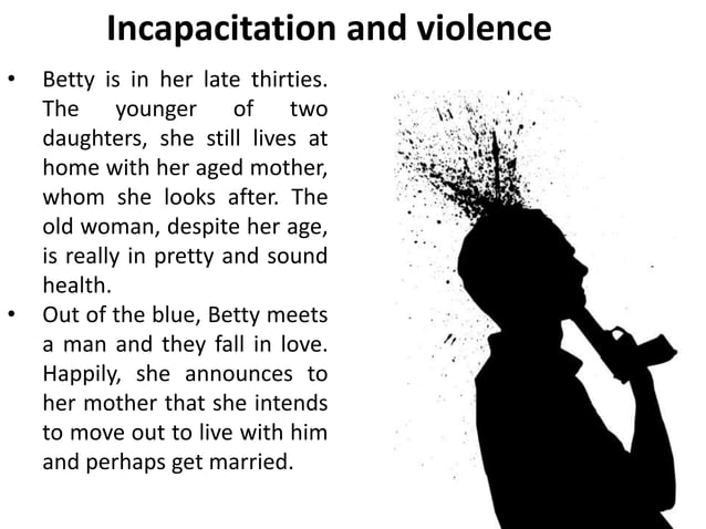 Incapacitation and violence - Passive behaviors - Discounting ...