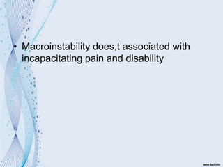 Incapacitating spinal instability | PPTX