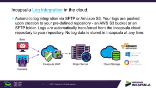 Incapsula D3 - A Single Source of Truth for Security Issues - Pushing Siem Logs to Cloud Storage ...