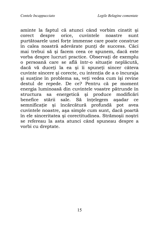 Incapucciato legile belagine comentate - v.1.0 | PDF