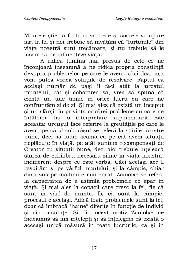 Incapucciato legile belagine comentate - v.1.0 | PDF