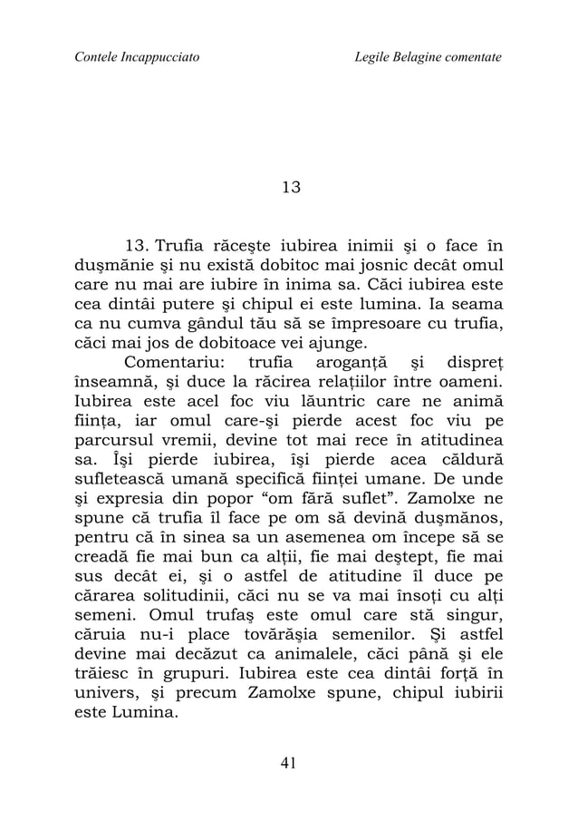 Incapucciato legile belagine comentate - v.1.0 | PDF