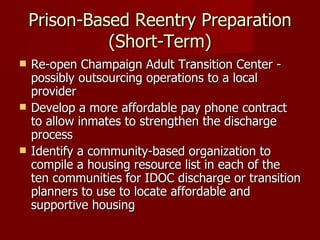 Incarceration, Reentry & Homelessness | PPT