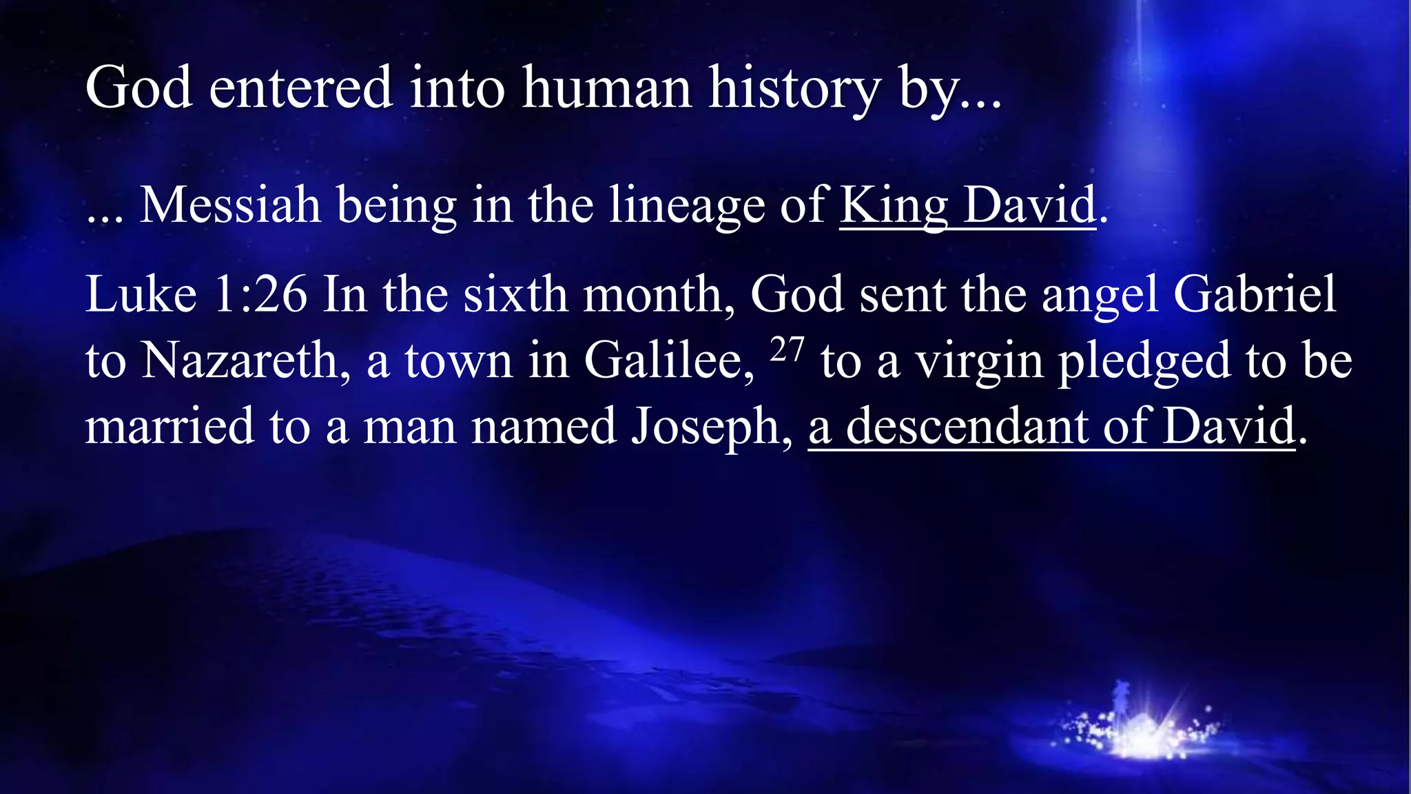 Incarnation: God Enters Human History | PPT