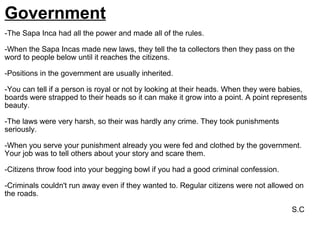 Incas Civilization PD1 | PPT