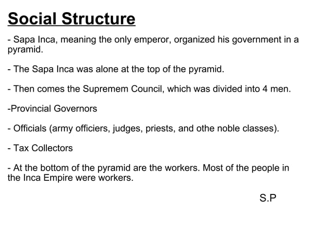 Incas Civilization PD1 | PPT