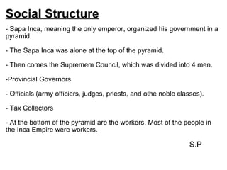 Inca Class Structure