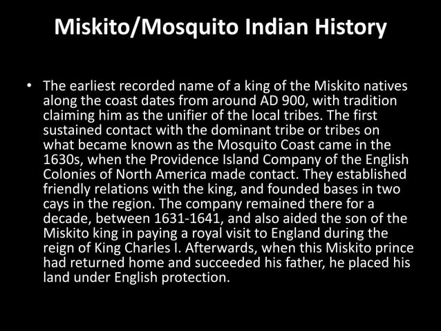 Inca's and miskito | PPT