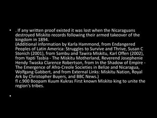 Inca's and miskito | PPT