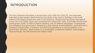 Incas civilization | PPTX
