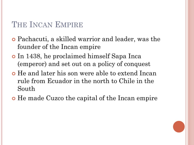 Incas overview | PPT