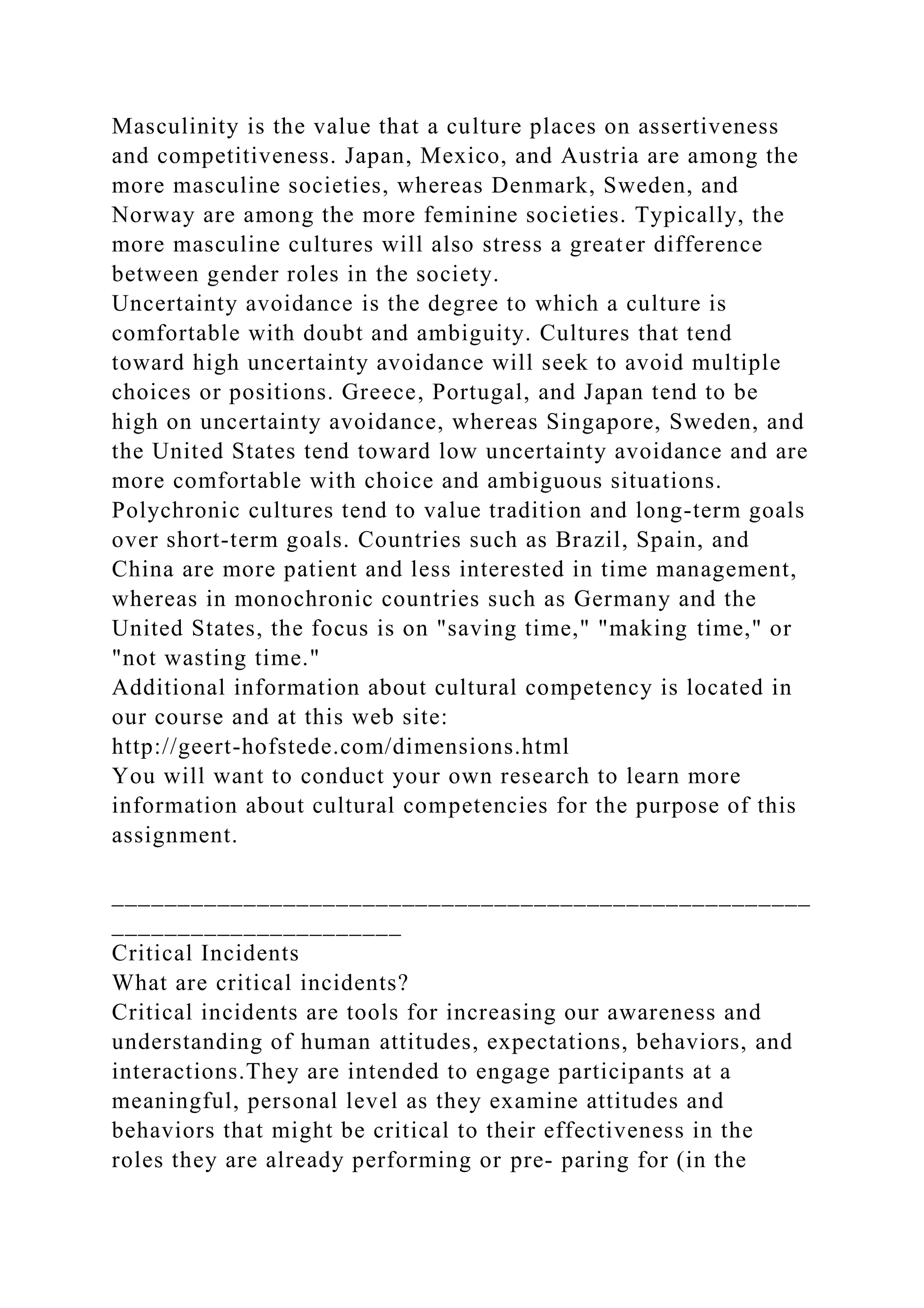 INCA Survey InformationINCA is an acronym for intercultural comp.docx