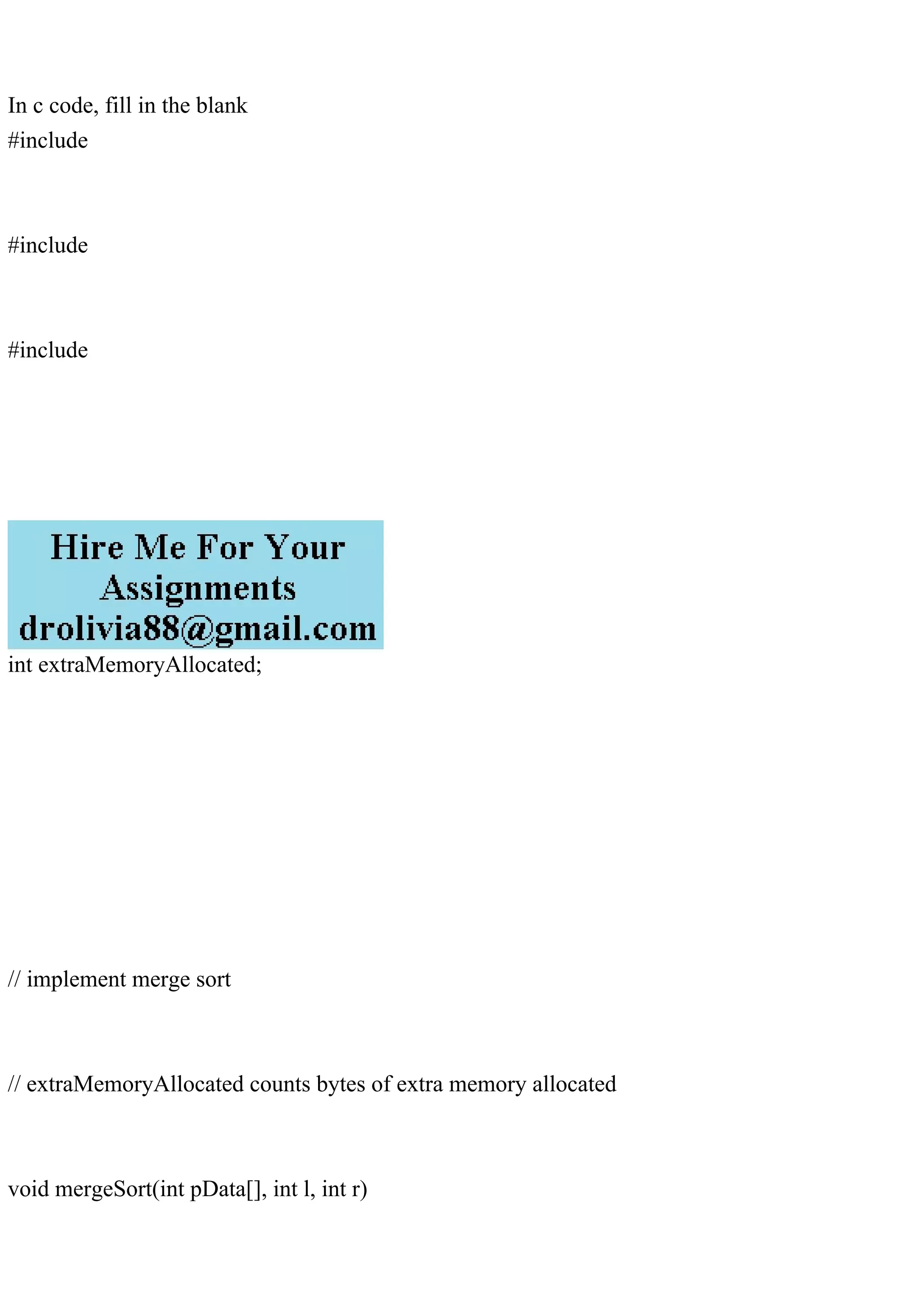 In c code, fill in the blank#include time.h#include std.pdf | Free Download