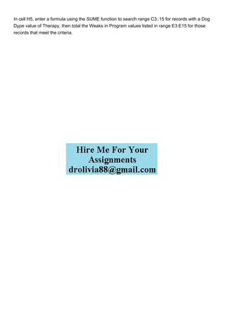 In cell H5 enter a formula using the SUME function to searc.pdf