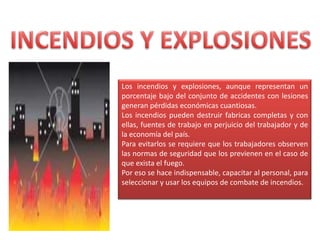Incendios y explosiones | PPTX