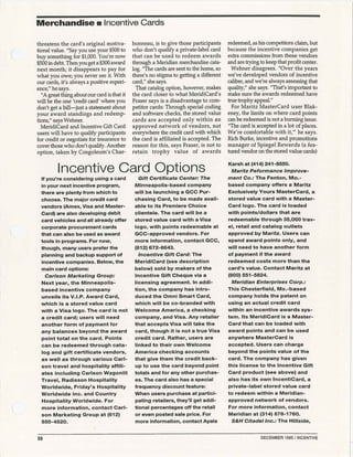 Incentive Cards Explained - Incentive Mag Dec 1995 | PDF