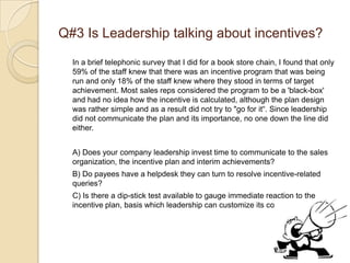 Incentive checklist | PPT