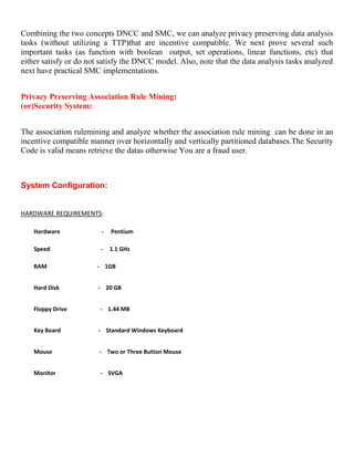 Incentive compatible privacy preserving data | PDF